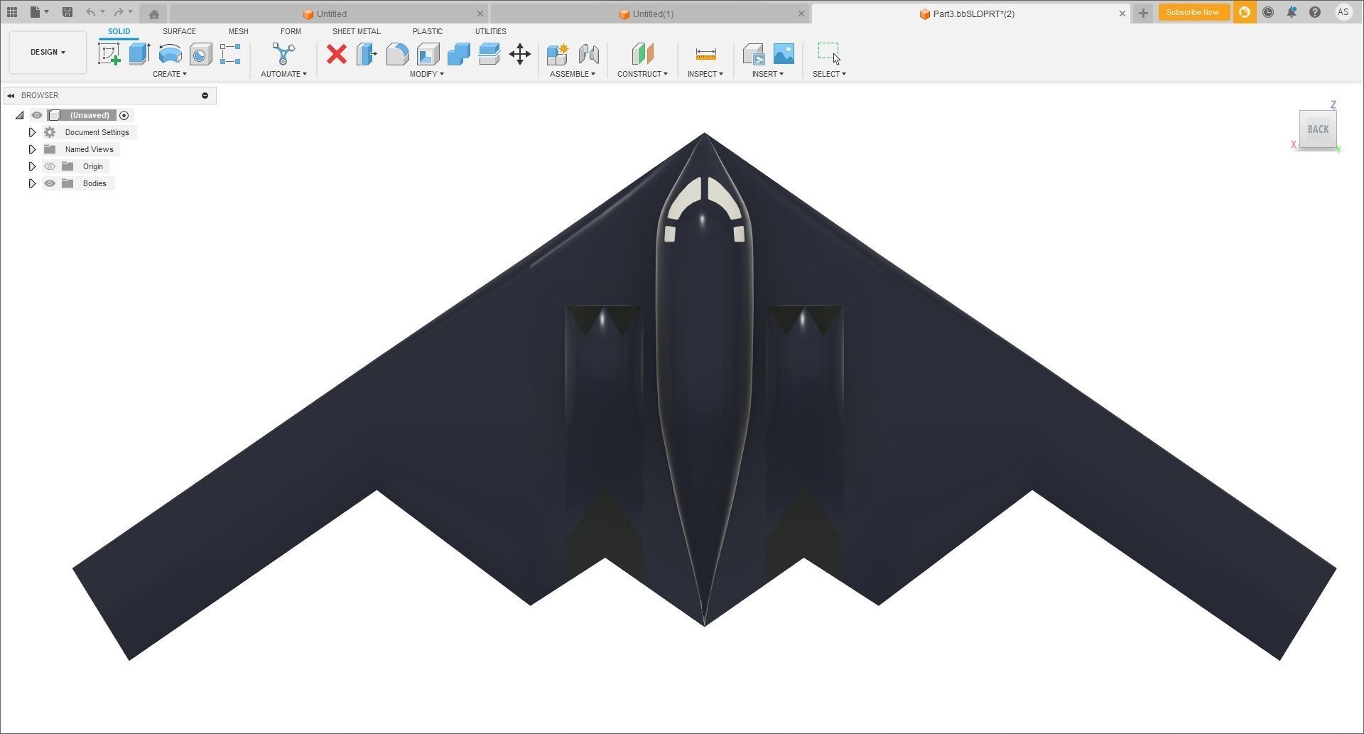 B-2 Stealth Bomber 3D model 3D printable | CGTrader