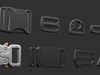 Cloth buckles pack 3D model | CGTrader
