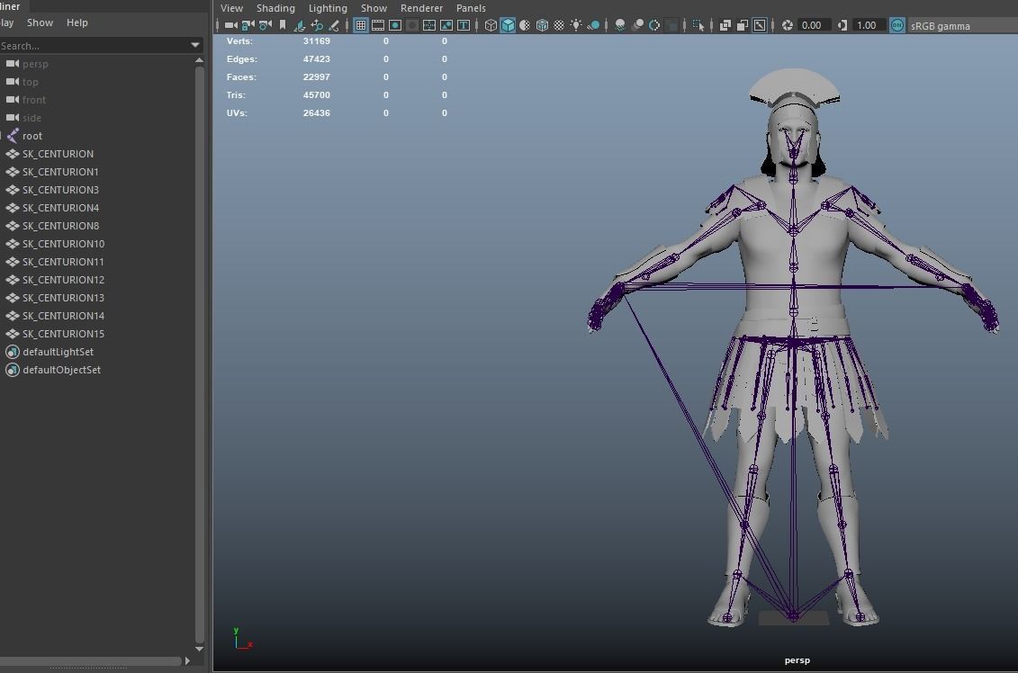 3D model Roman Centurion VR / AR / low-poly | CGTrader
