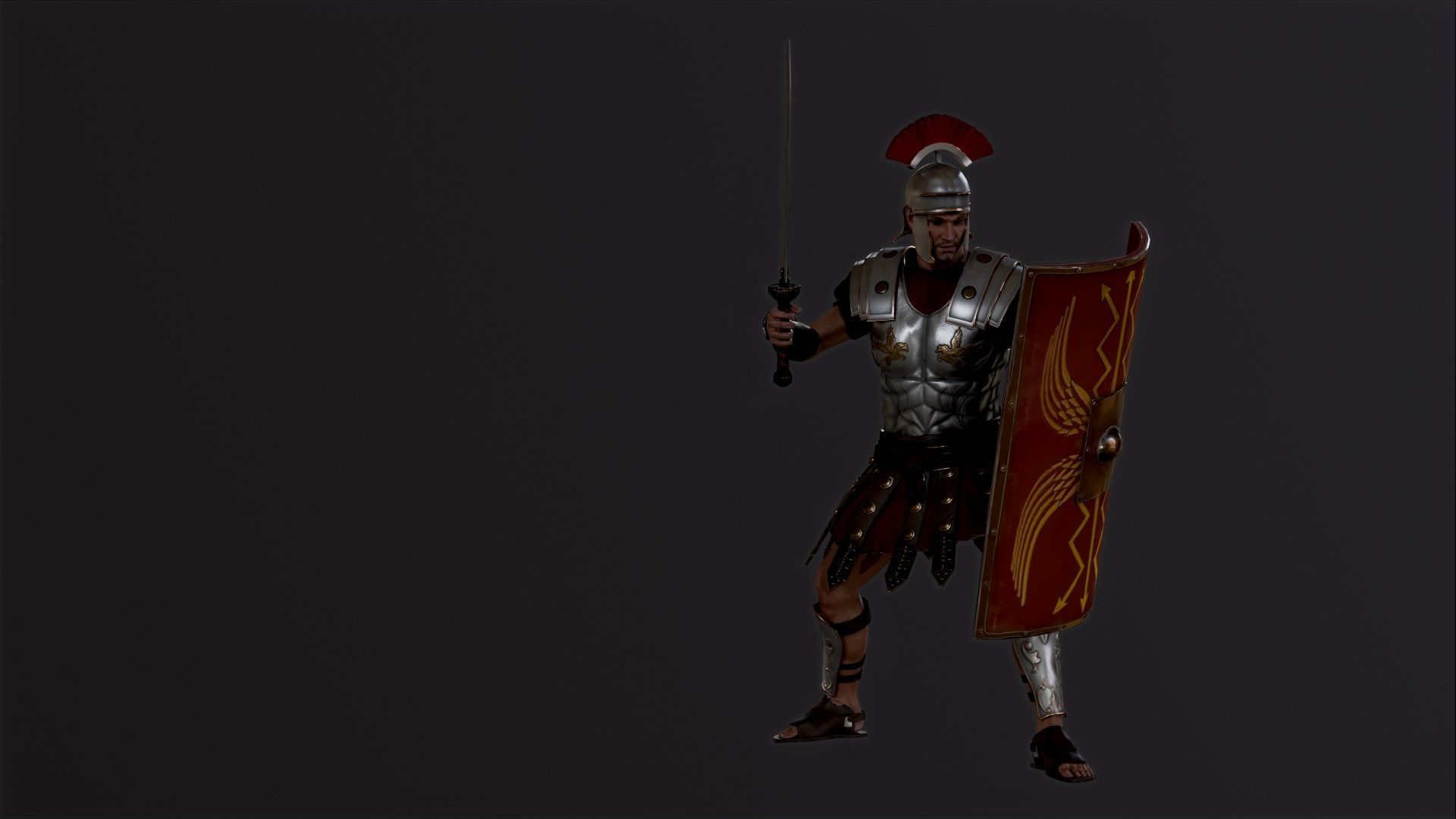 3D model Roman Centurion VR / AR / low-poly | CGTrader