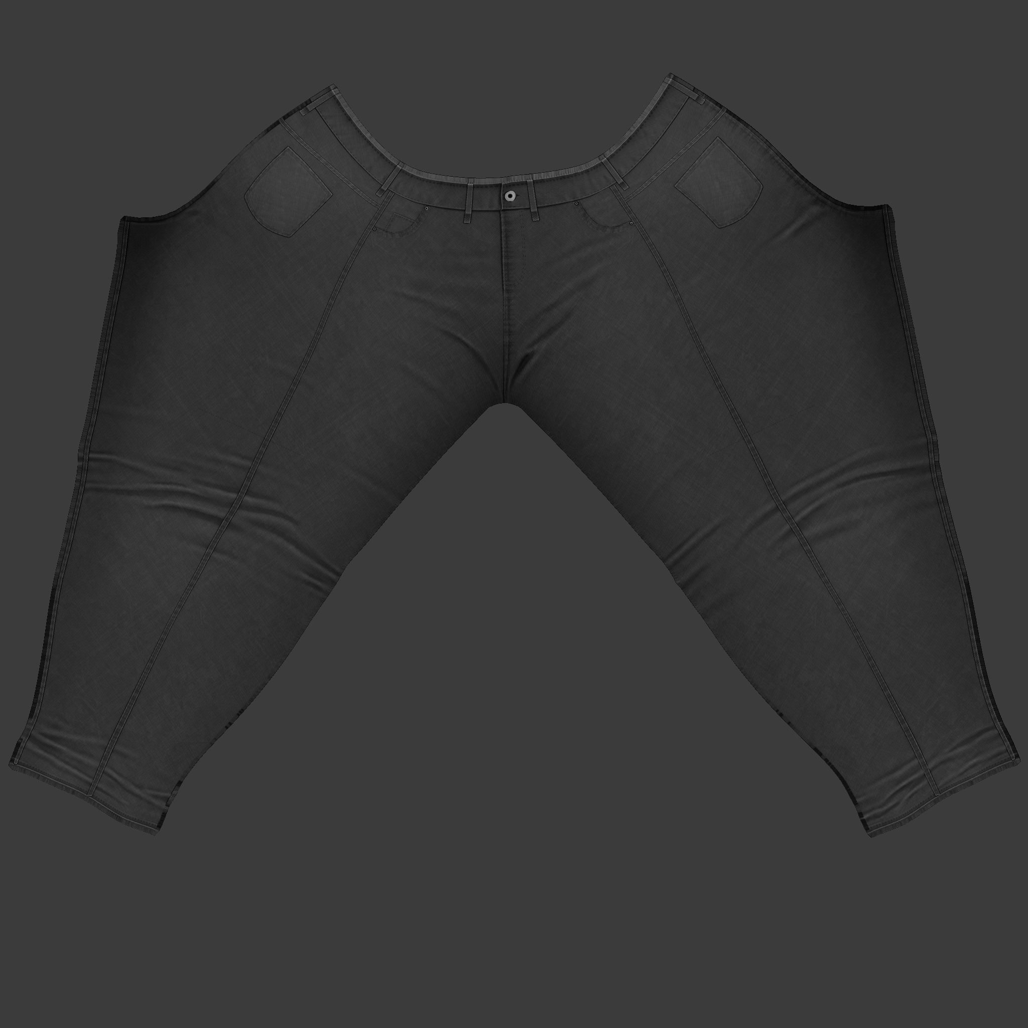 3D model Ladies Skinny Jeans Pants VR / AR / low-poly | CGTrader