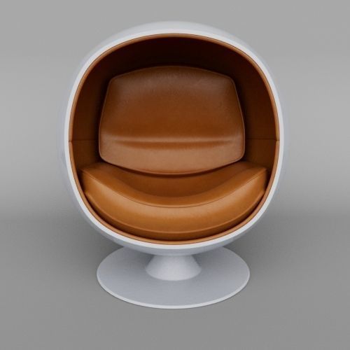 Spherical plastic chair 3D model | CGTrader