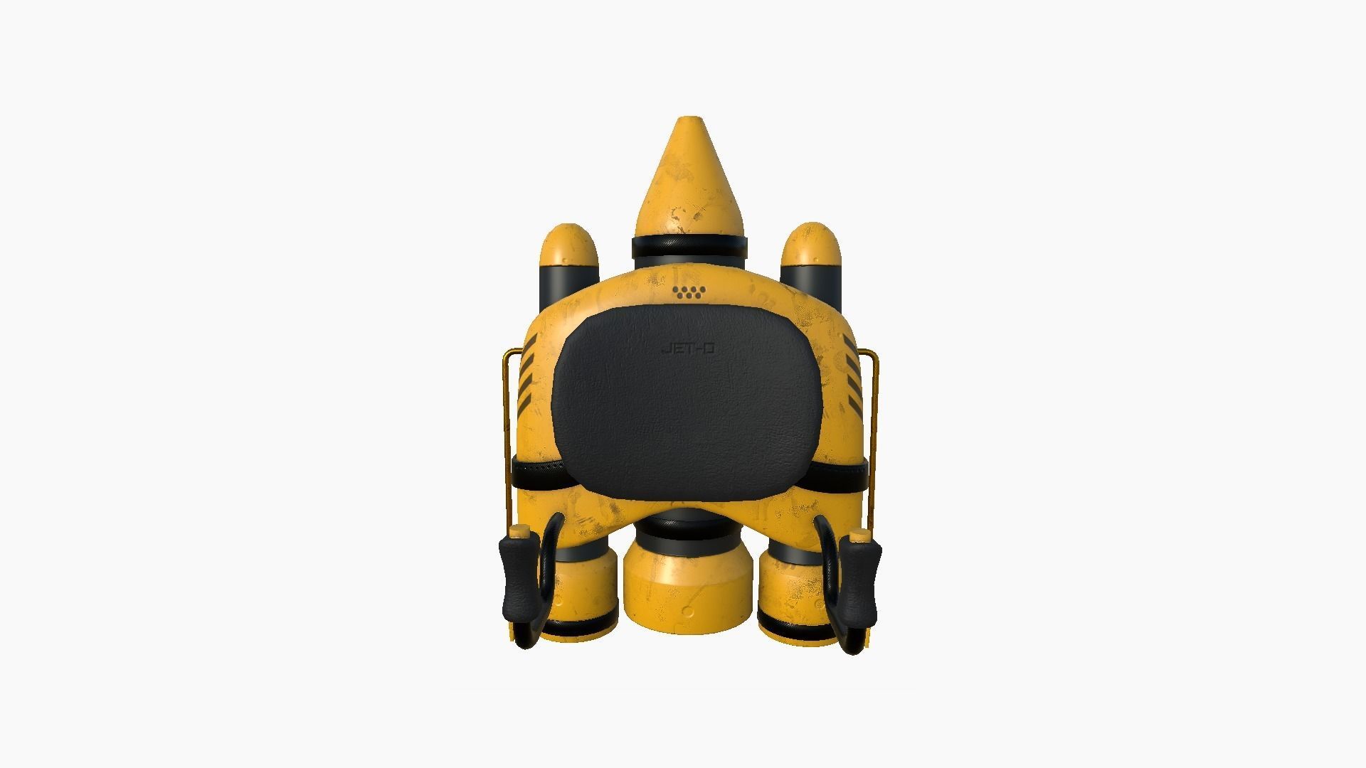 3D model Jetpack D03 Yellow Black - SciFi Character Design VR / AR ...