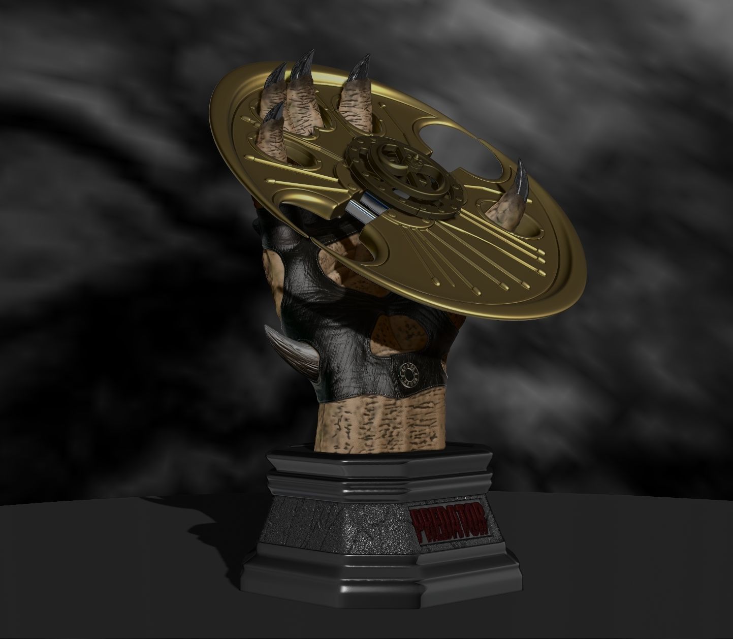 Predator 2 Smart Disc with Hand File STL OBJ for 3D Printing 3D model ...