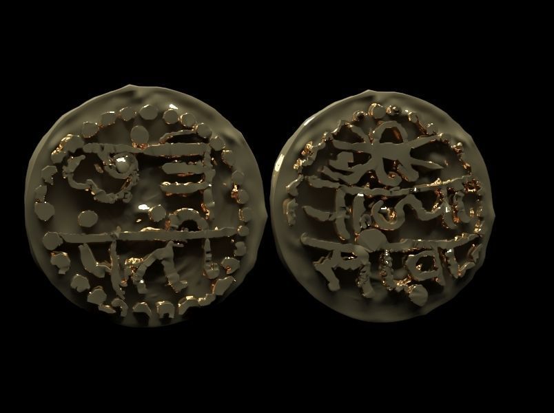 ch shivaji maharaj coin hon 3D model | CGTrader