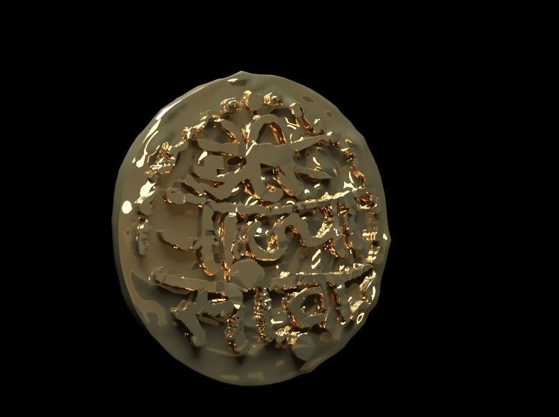 ch shivaji maharaj coin hon 3D model | CGTrader