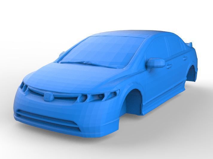 HONDA CIVIC SI 2008 SEDAN STL FILE 3D model 3D printable | CGTrader