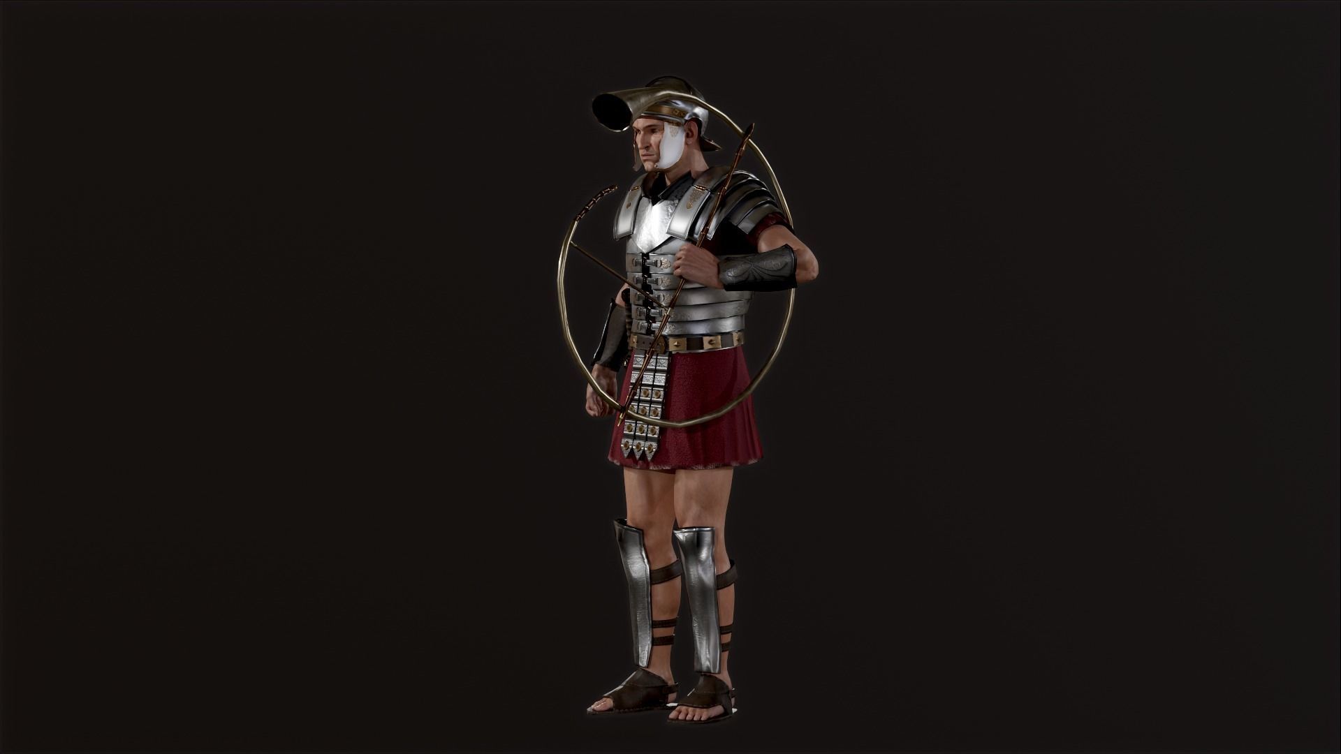 3D model Roman Soldier3 VR / AR / low-poly | CGTrader