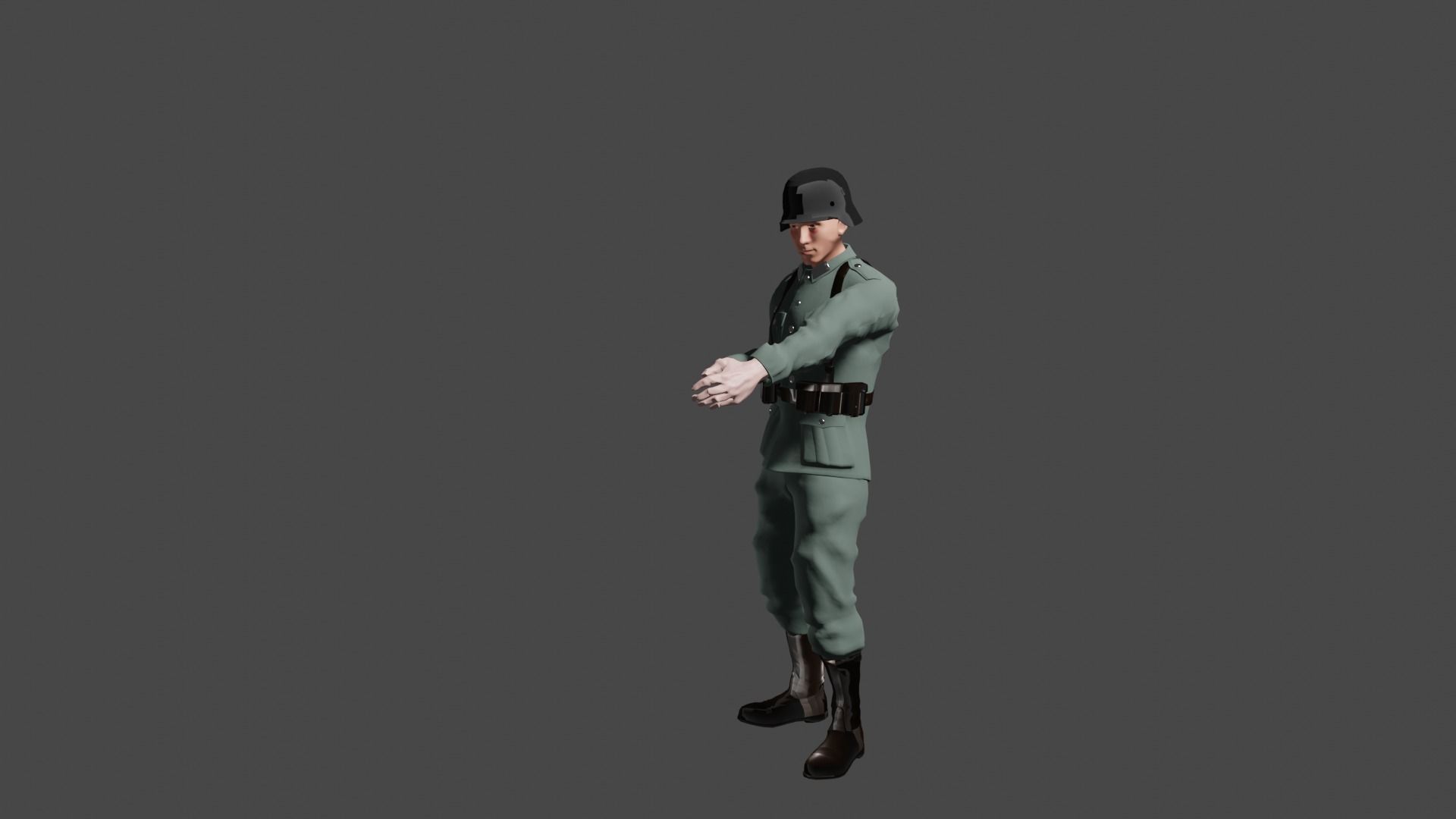 3D model Wehrmacht Soldier - RIGGED ANIMATED VR / AR / low-poly | CGTrader