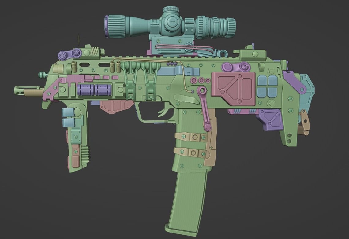 Glass Gun - 31MAR21 by DSZarts 3D model | CGTrader