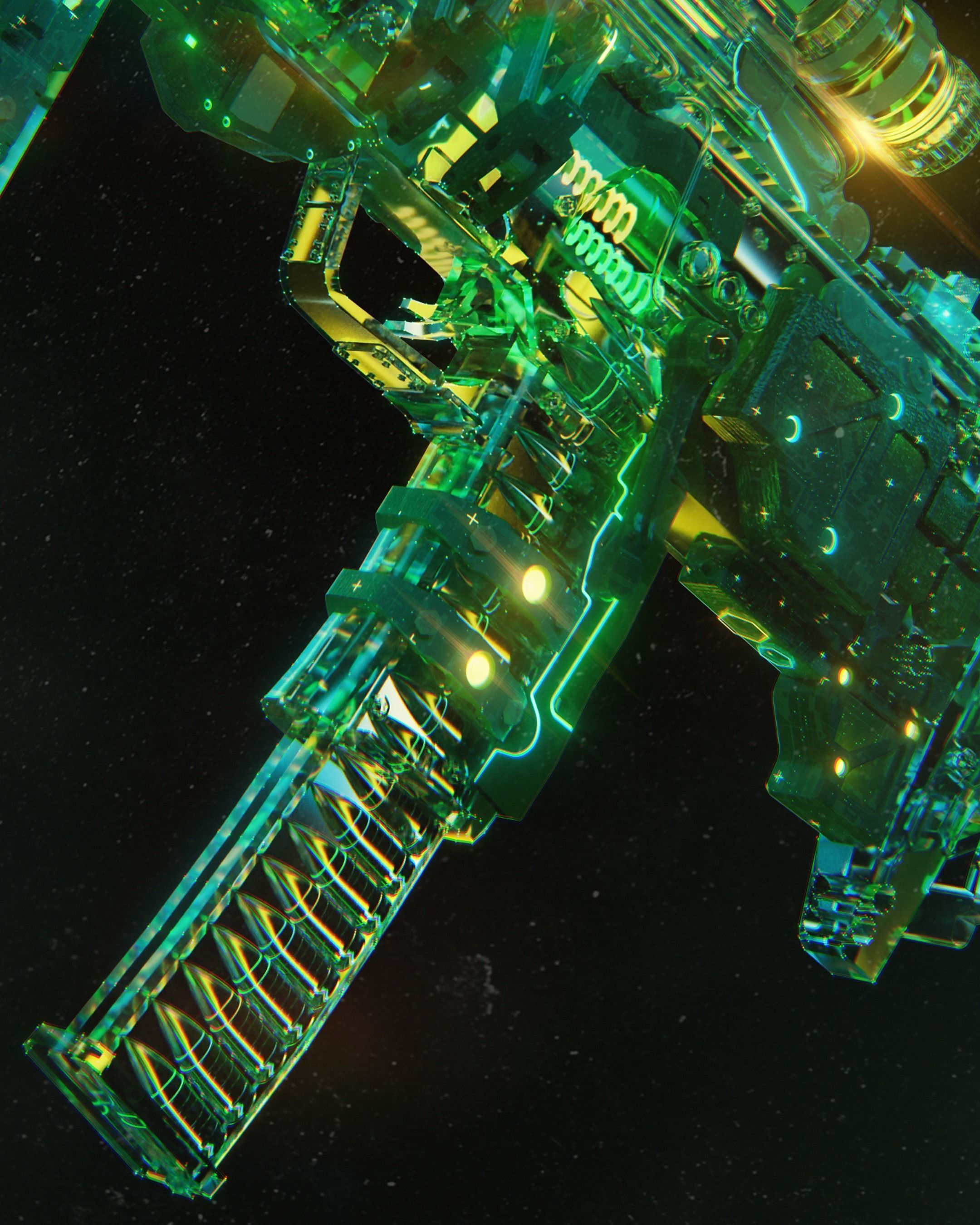 Glass Gun - 31MAR21 by DSZarts 3D model | CGTrader