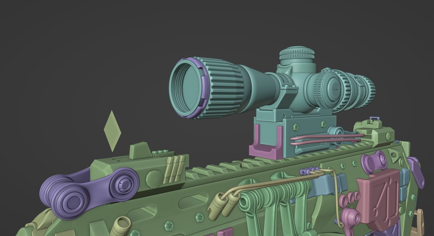 Glass Gun - 31MAR21 by DSZarts 3D model | CGTrader