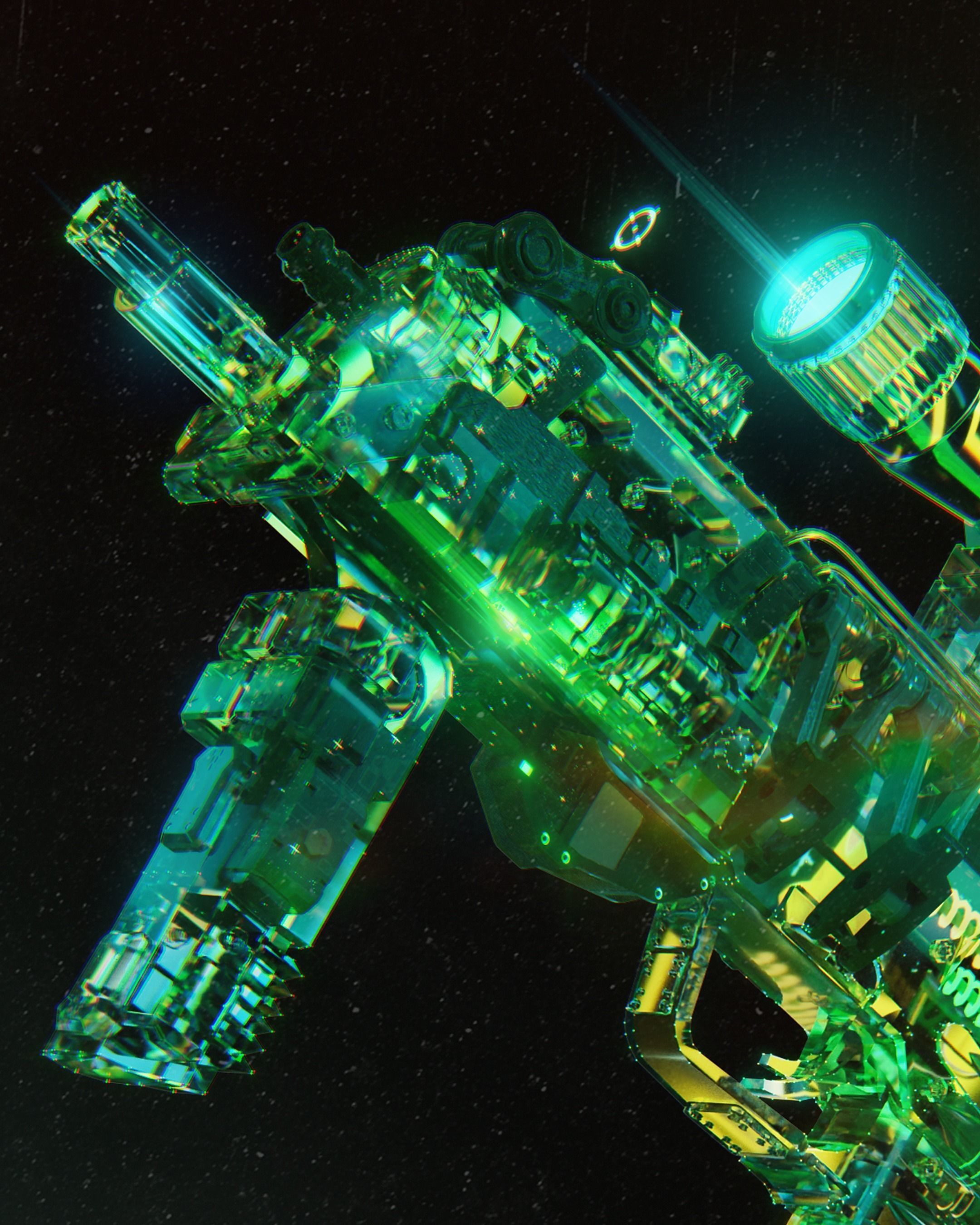 Glass Gun - 31MAR21 by DSZarts 3D model | CGTrader