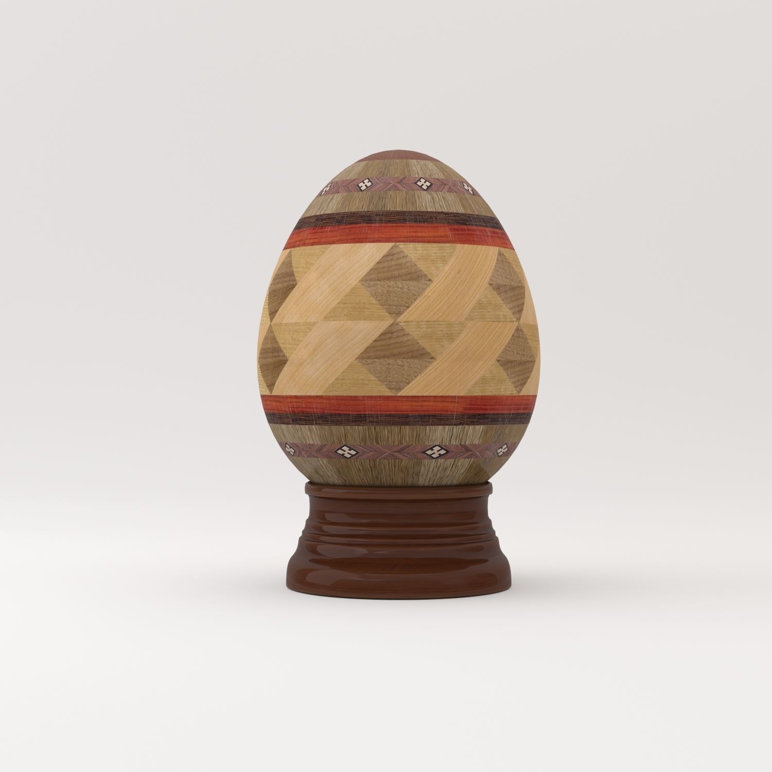 Greek wood egg 04 3D model | CGTrader