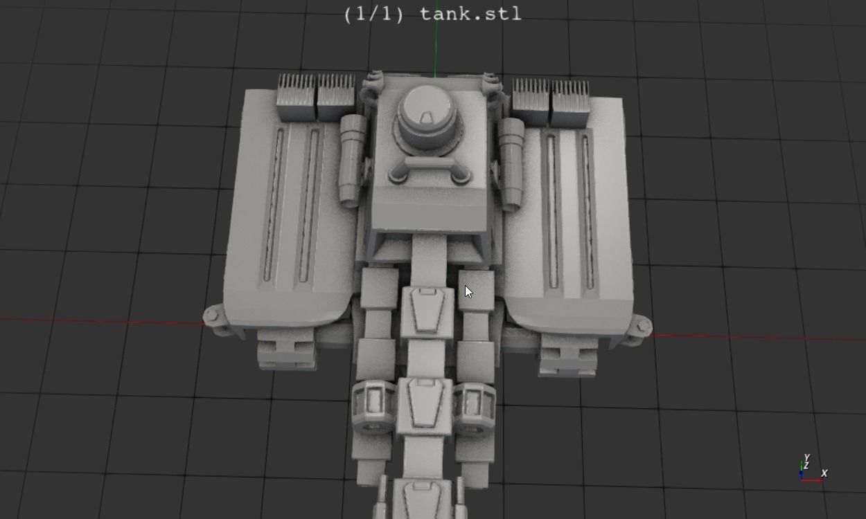 sci fi electronic tank 3D model 3D printable | CGTrader