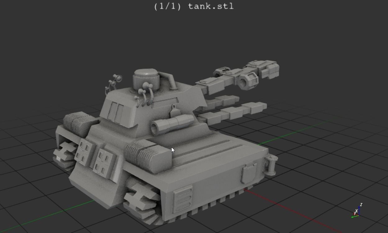 sci fi electronic tank 3D model 3D printable | CGTrader