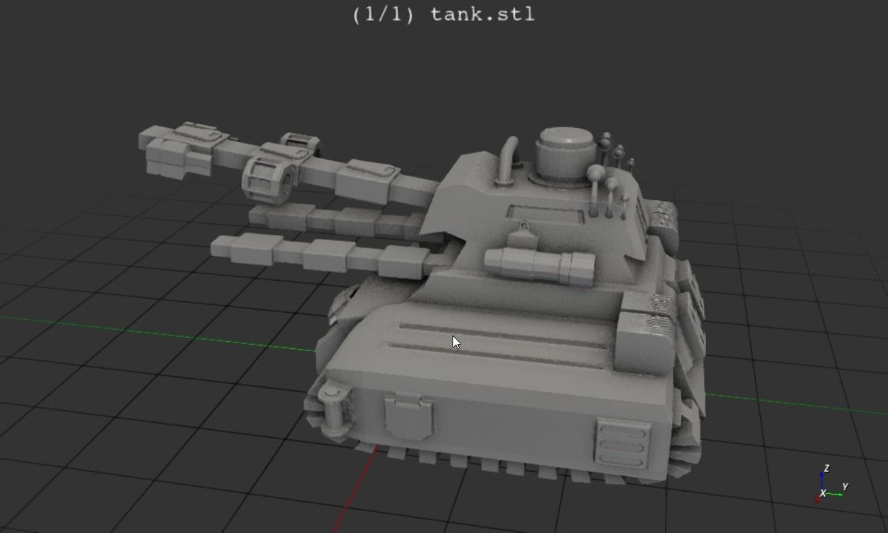 sci fi electronic tank 3D model 3D printable | CGTrader