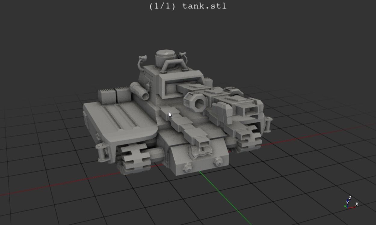 sci fi electronic tank 3D model 3D printable | CGTrader