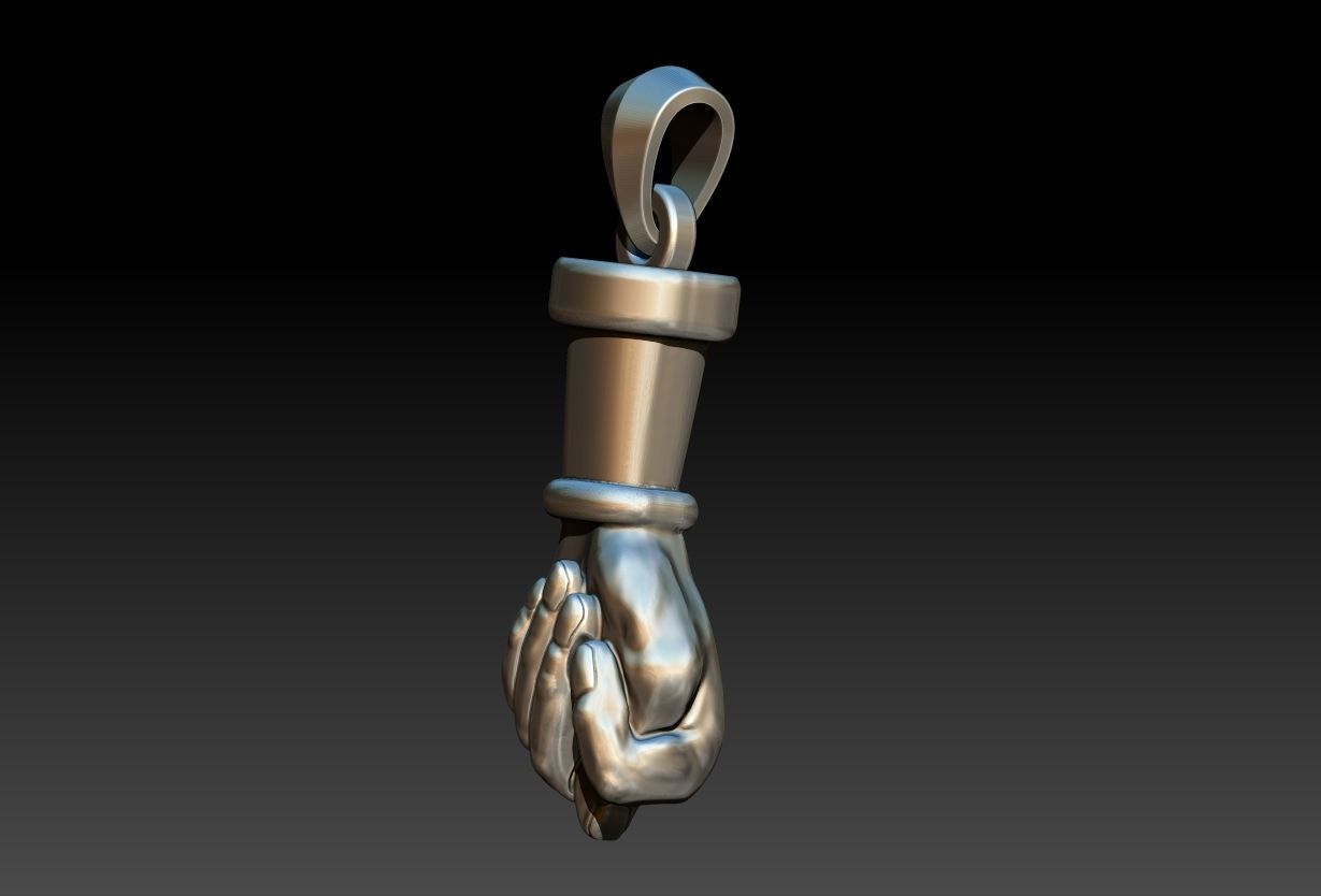 Fig Hand Sign 3D model 3D printable | CGTrader