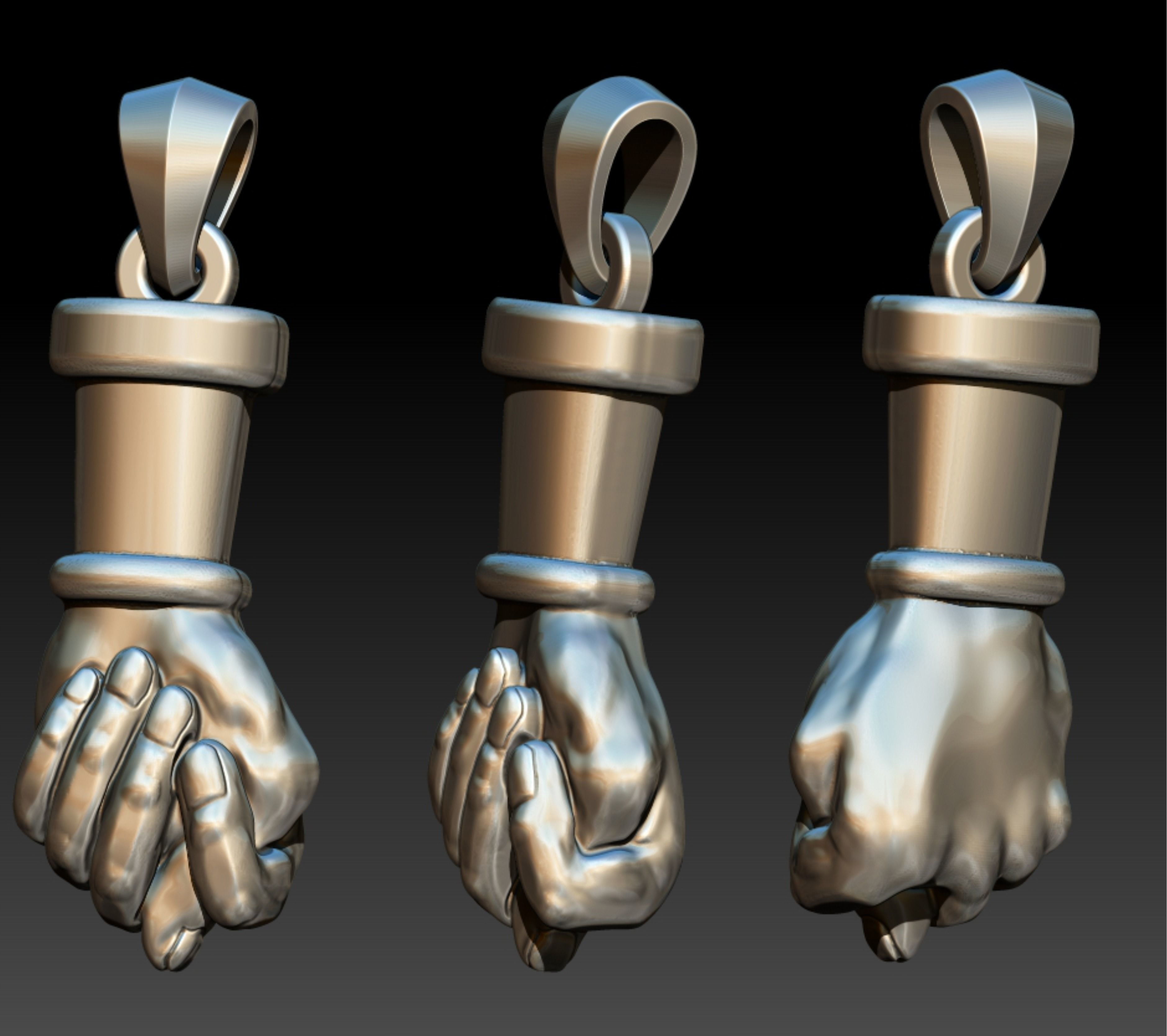 Fig Hand Sign 3D model 3D printable | CGTrader