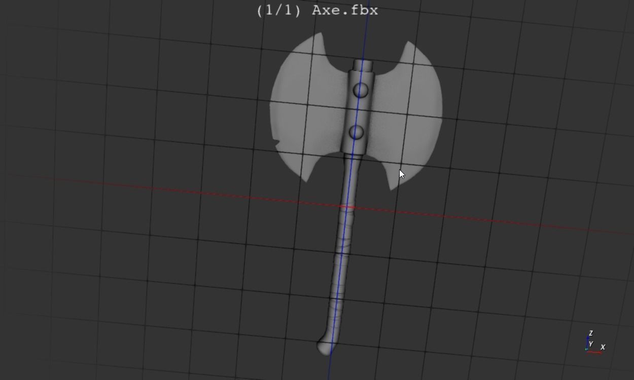 Axe Battle Axe Yellow from brawlhalla 3D model 3D printable | CGTrader