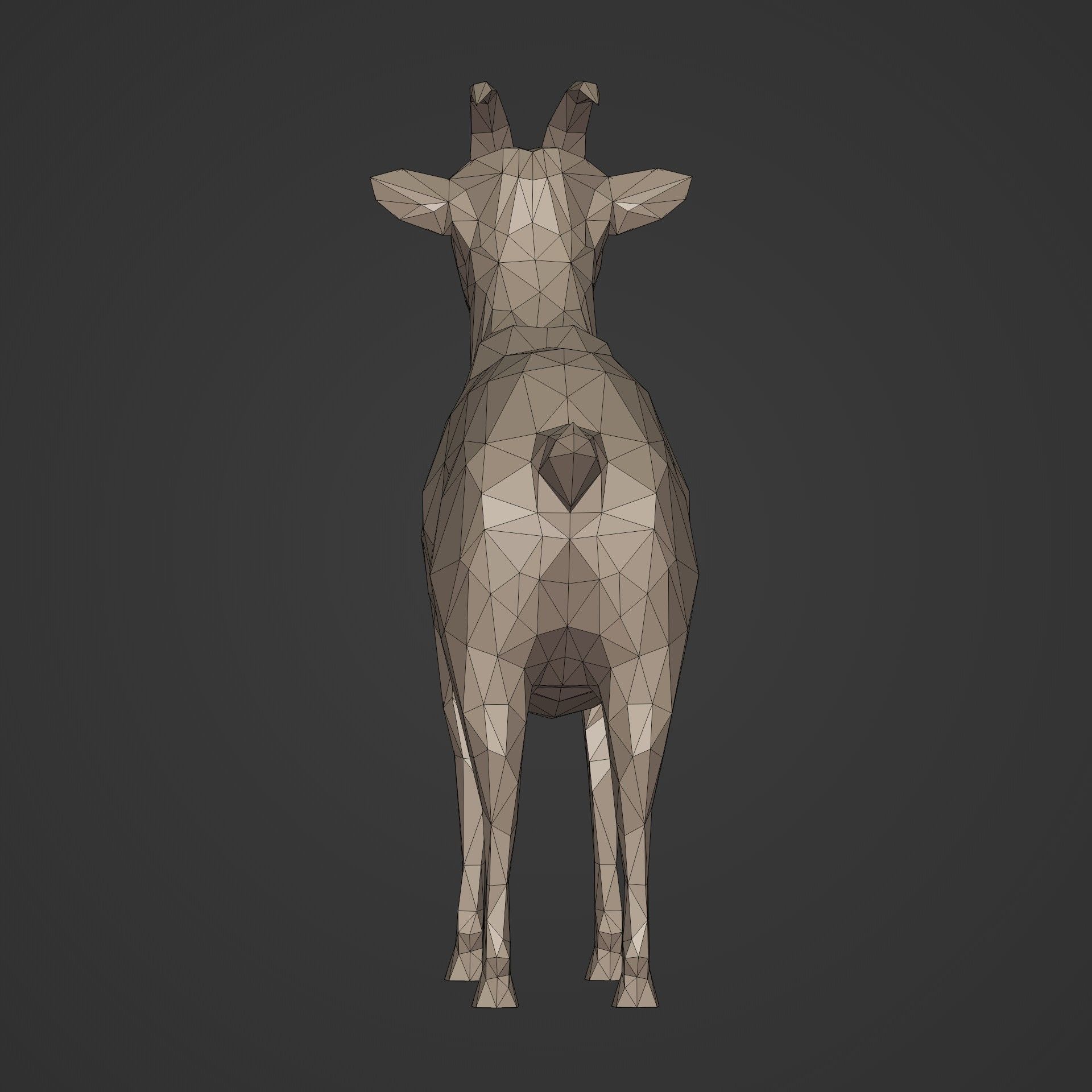 LowPoly Goat 3D model 3D printable | CGTrader