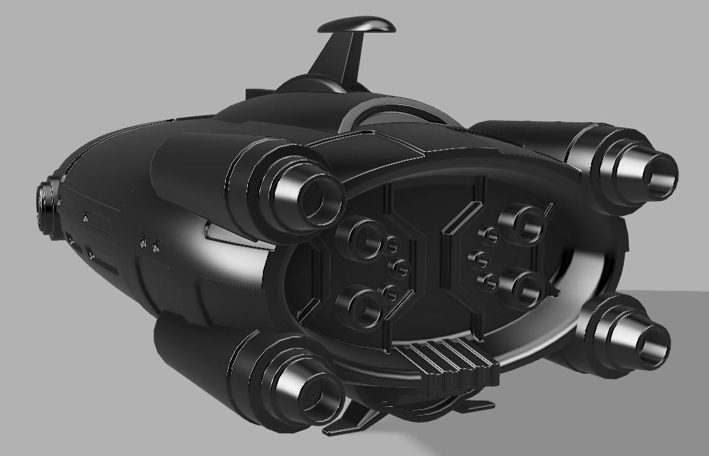 Aurora-Subnautica submarine 3D model 3D printable | CGTrader