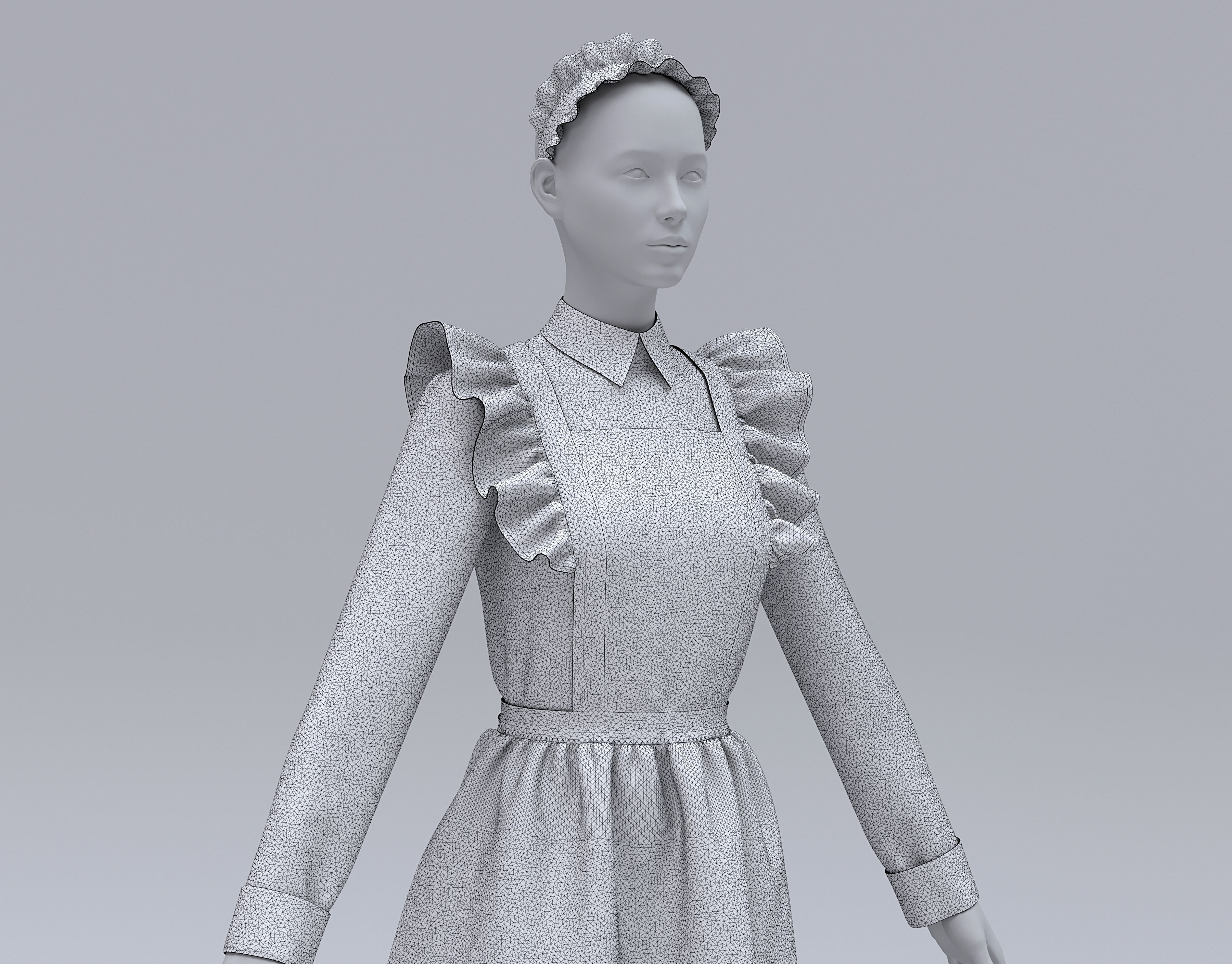 Maid Costume 3D model | CGTrader