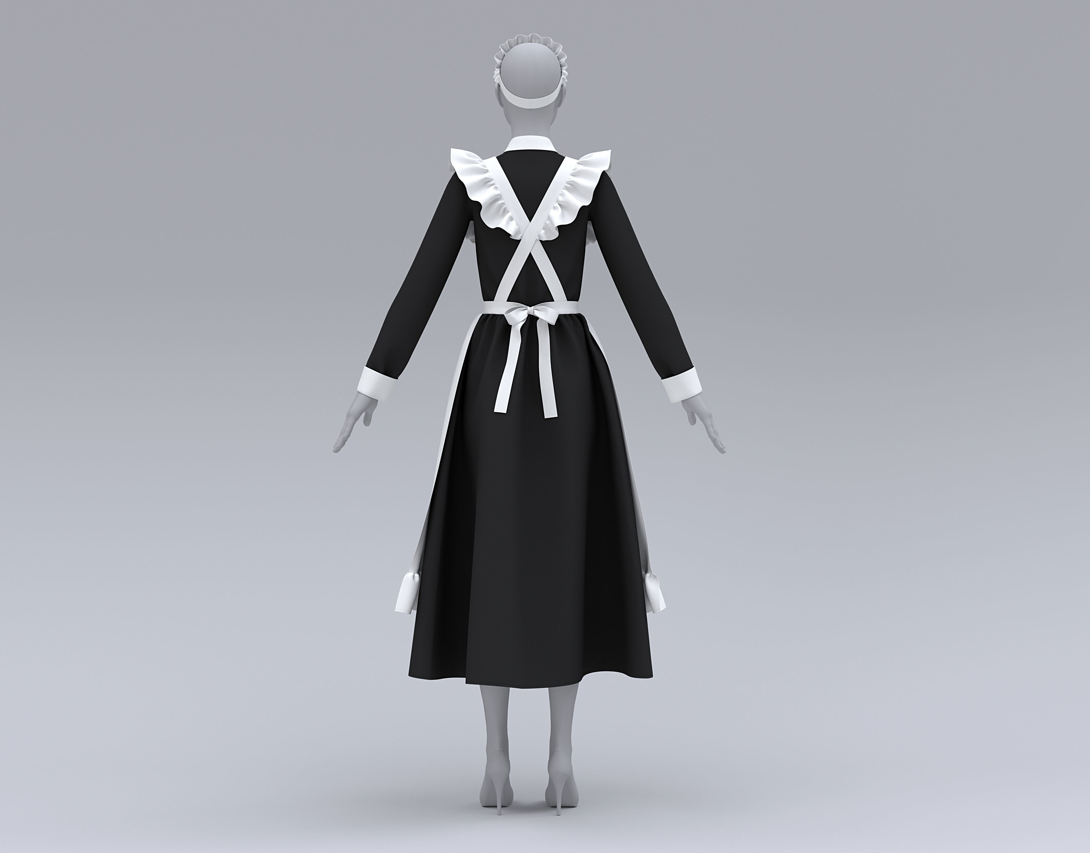 Maid Costume 3D model | CGTrader