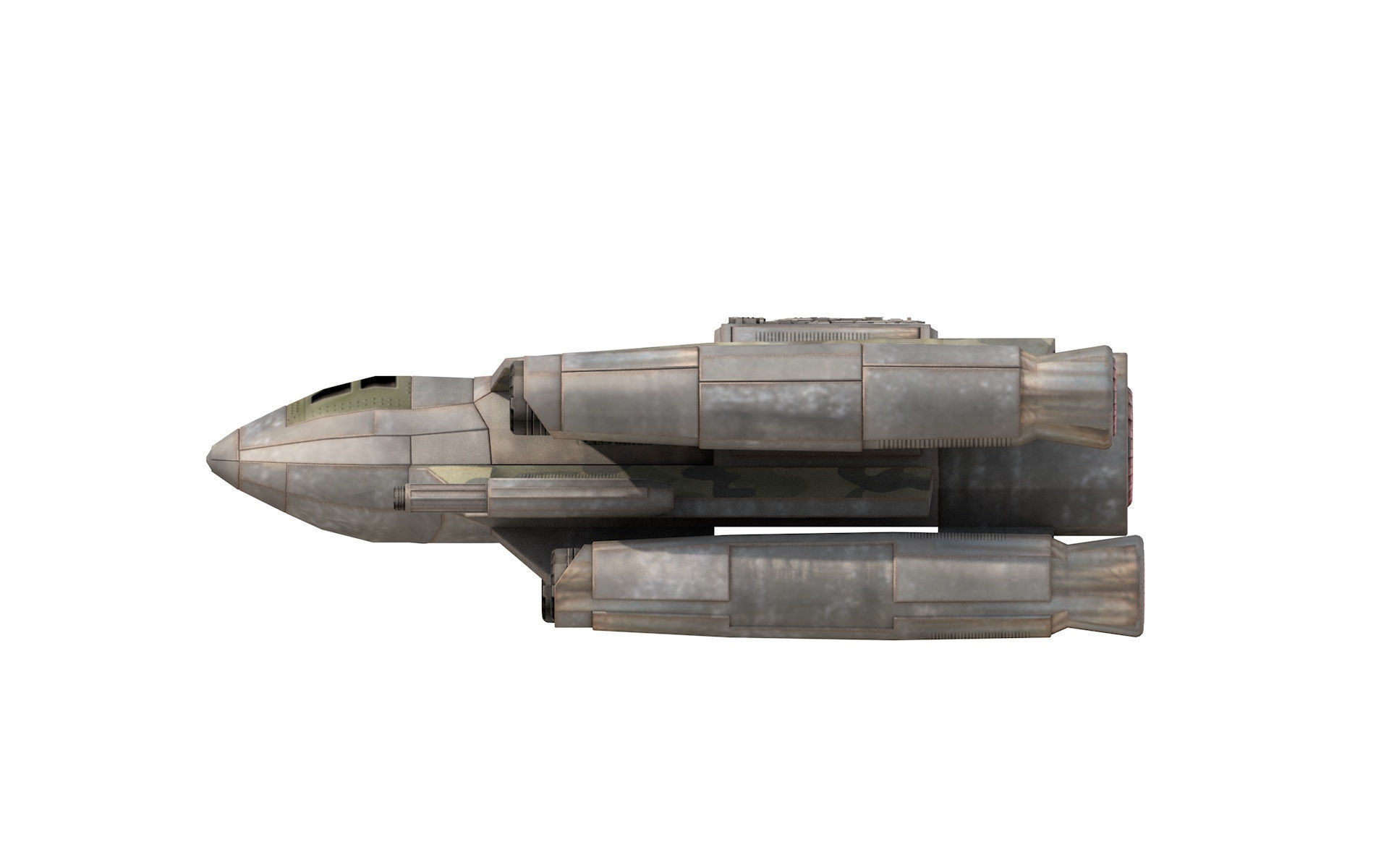 Futuristic Sci-Fi Spaceship 3D model | CGTrader