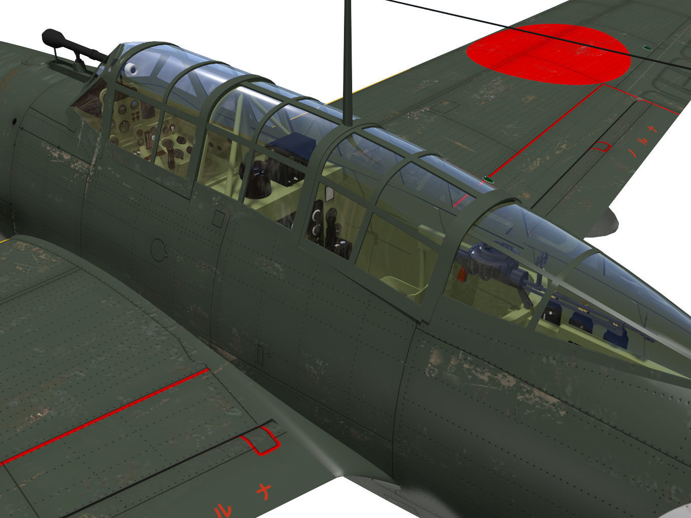 Kugisyo D4Y2 Suisei Type12 Judy 3D model | CGTrader