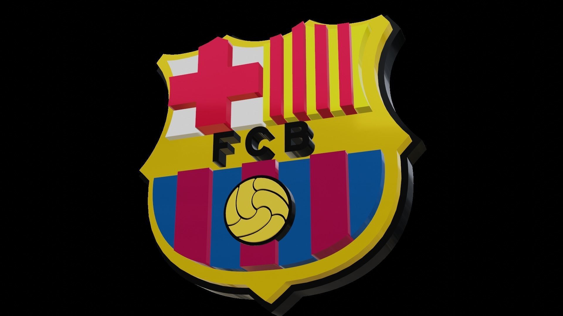 Barcelona Logo 3D 3D model | CGTrader