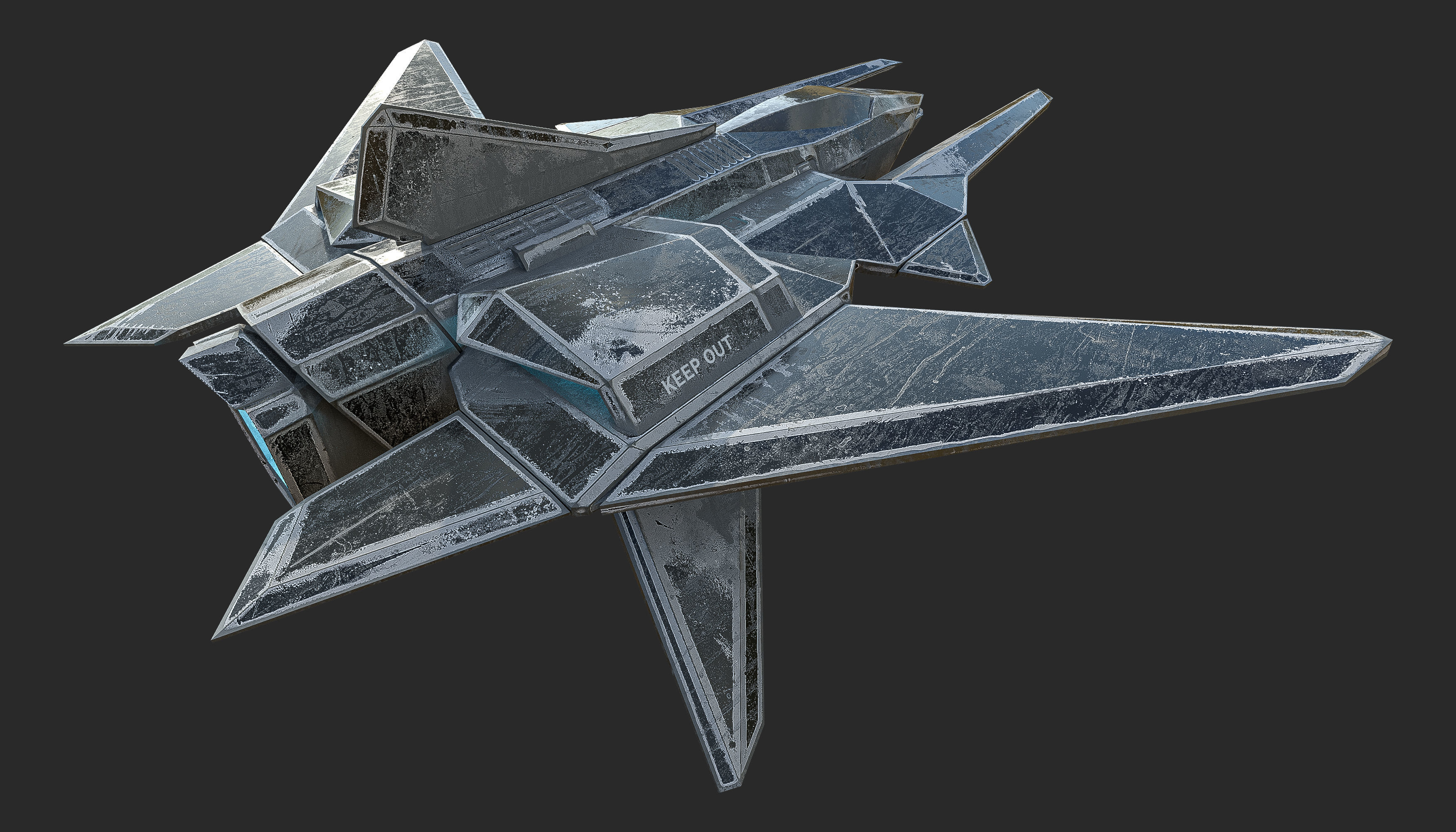 3D model Spaceship Fighter N5 VR / AR / low-poly | CGTrader