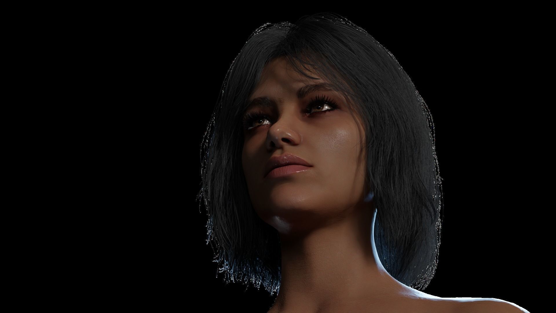 Photorealistic Nina Rigged 3d Model For Blender 3d Model Rigged Cgtrader 