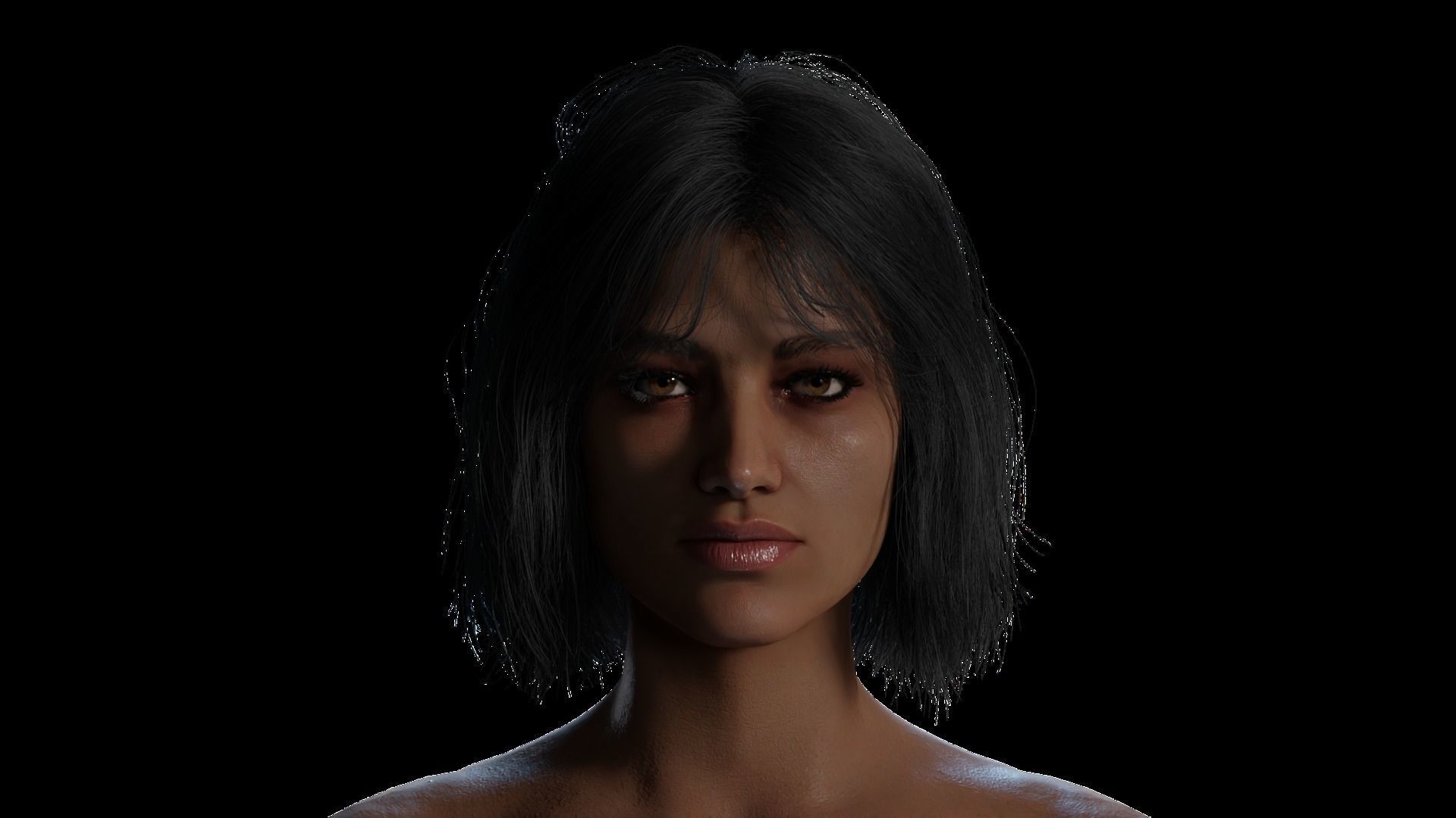 Photorealistic - nina Rigged 3d Model for Blender 3D model rigged ...