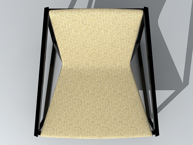 Chair with frame and fabric free 3D model | CGTrader