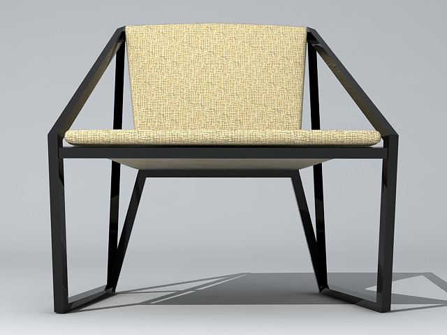 Chair with frame and fabric free 3D model | CGTrader