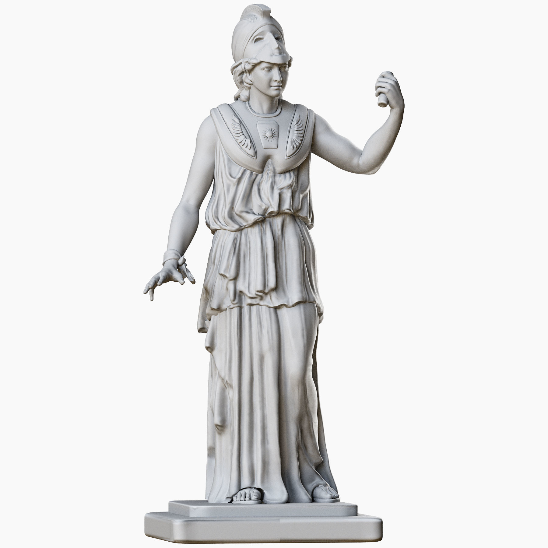 Afina statue of greek goddess 3D model 3D printable | CGTrader