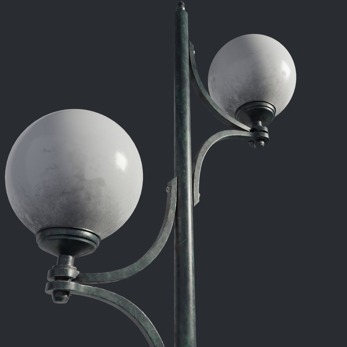 Set of Spherical Street Lamps 3D model | CGTrader