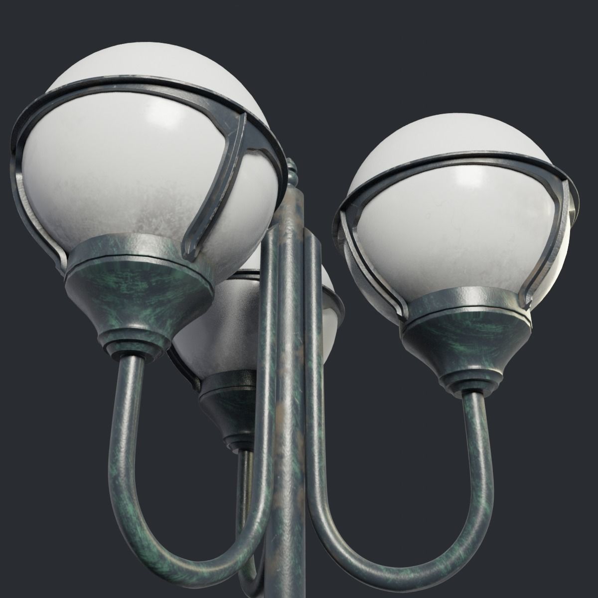 Set of Spherical Street Lamps 3D model | CGTrader