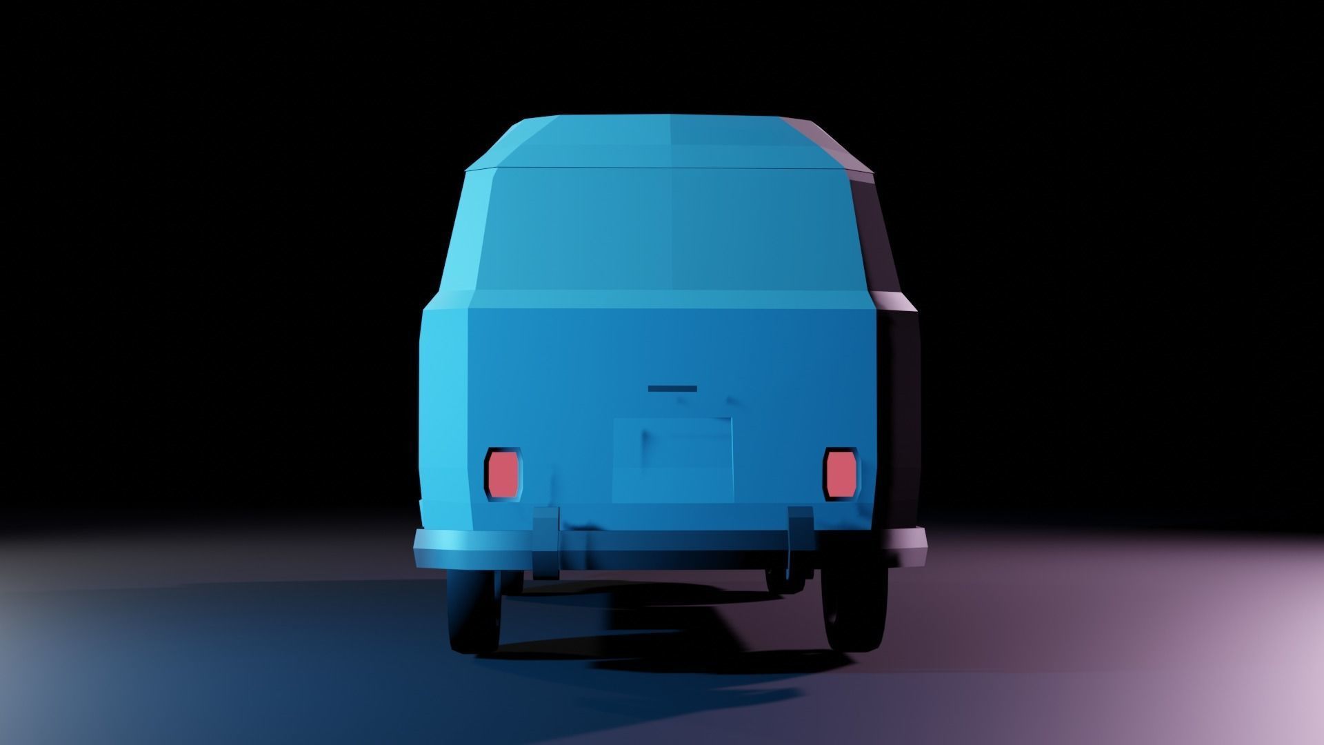3D model Low-Poly Volkswagen Transporter T1 VR / AR / low-poly | CGTrader