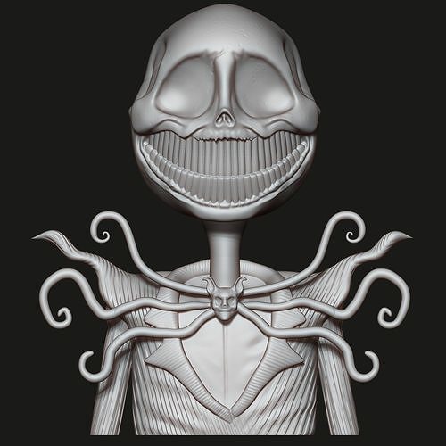 Skull Bust skeleton 3D model 3D printable | CGTrader
