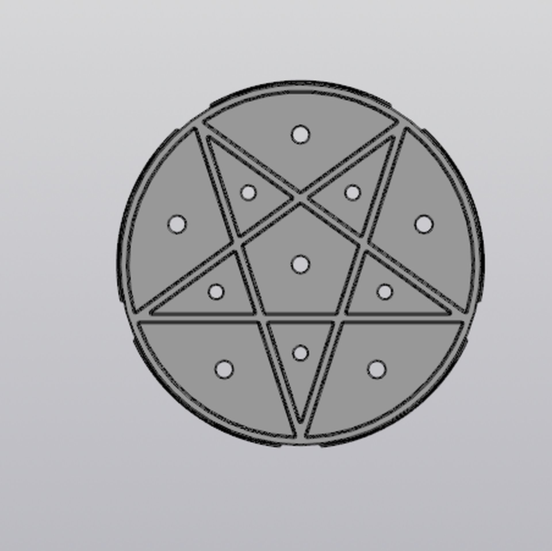Pentagram planter 3D model 3D printable | CGTrader
