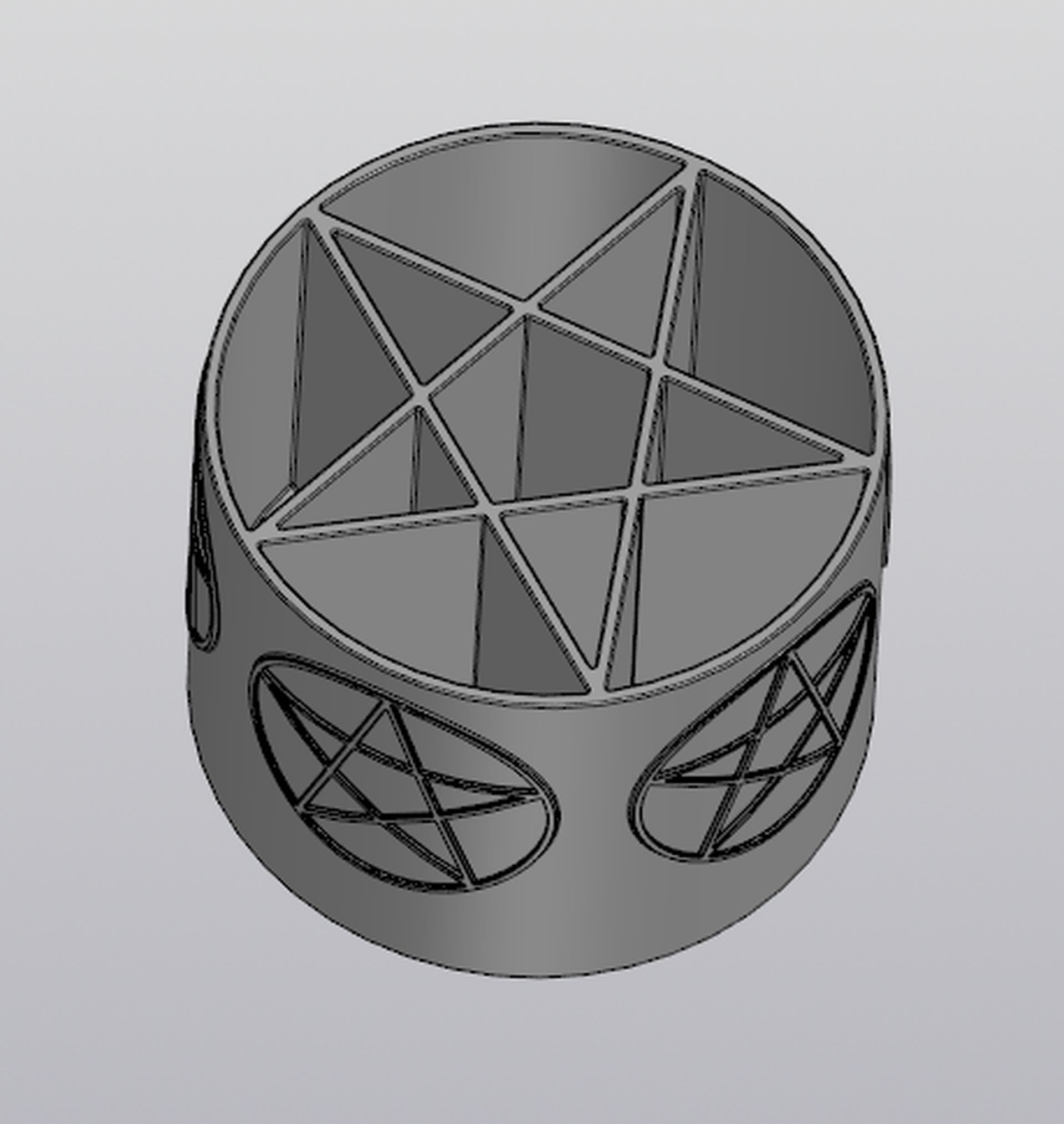 Pentagram planter 3D model 3D printable | CGTrader