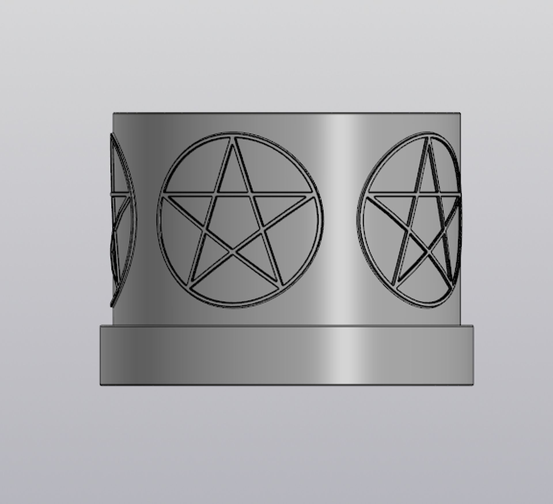 Pentagram planter 3D model 3D printable | CGTrader
