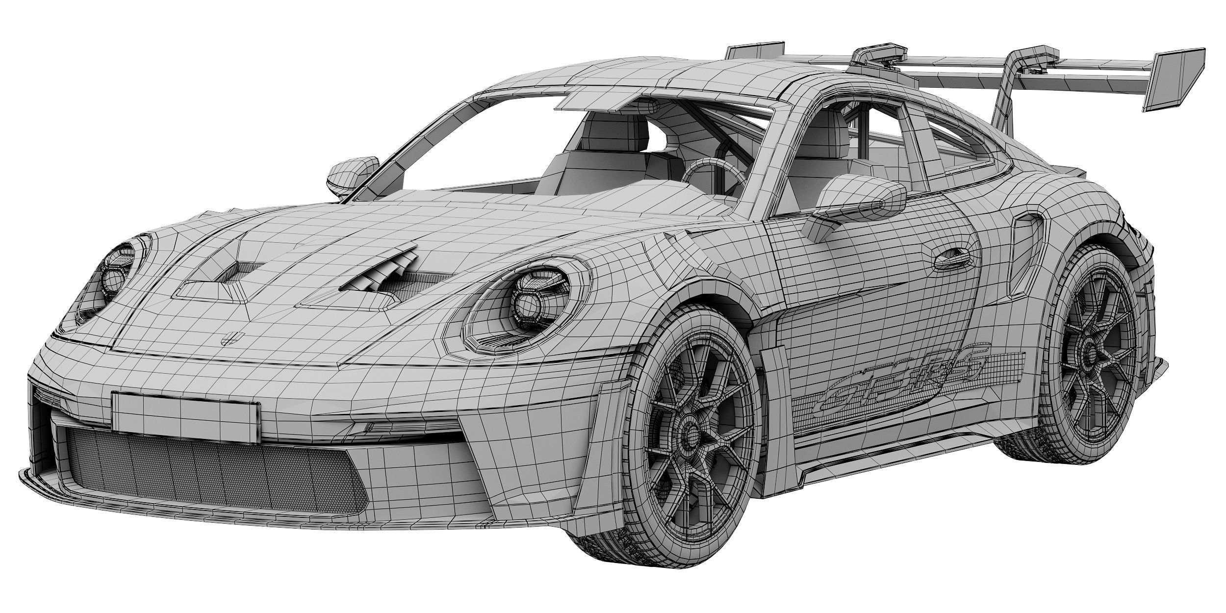 Porsche 911 GT3 RS 2022 3D model | CGTrader