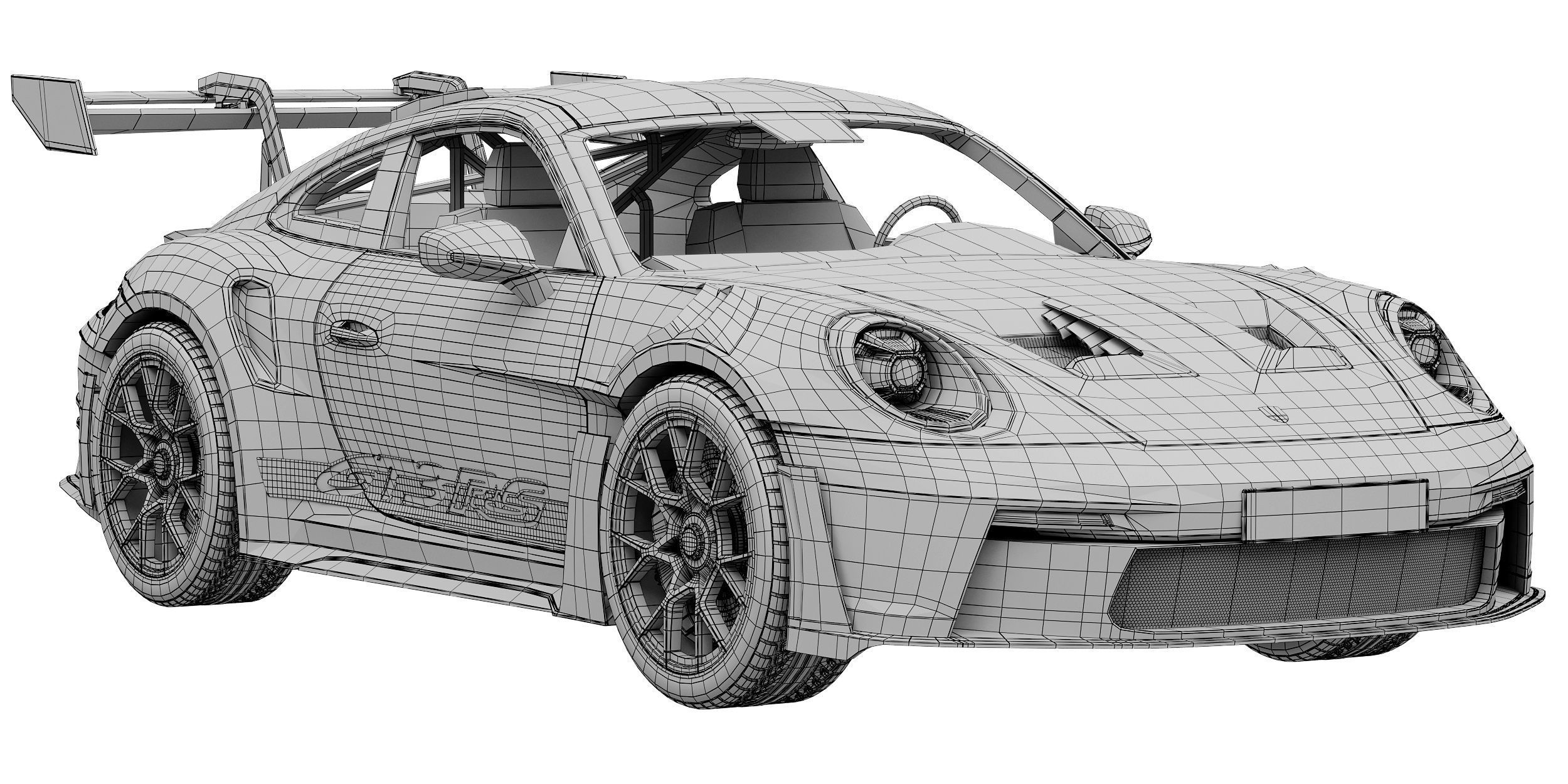 Porsche 911 GT3 RS 2022 3D model | CGTrader