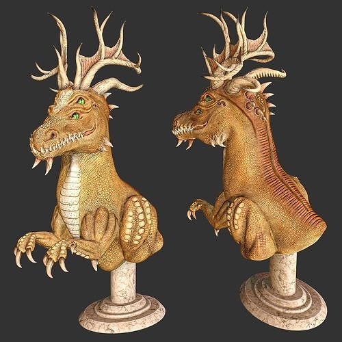 3D model Dragon E1 VR / AR / low-poly | CGTrader