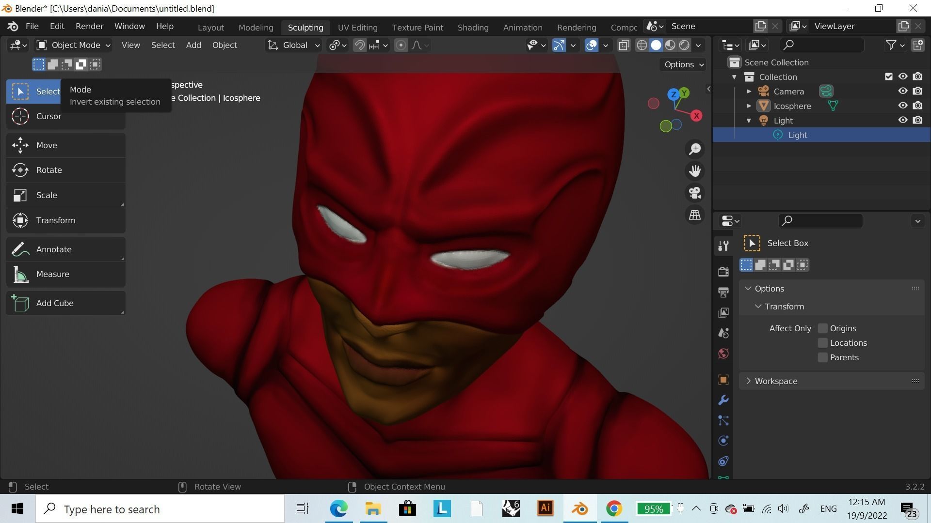Cicakman Head 3D model | CGTrader