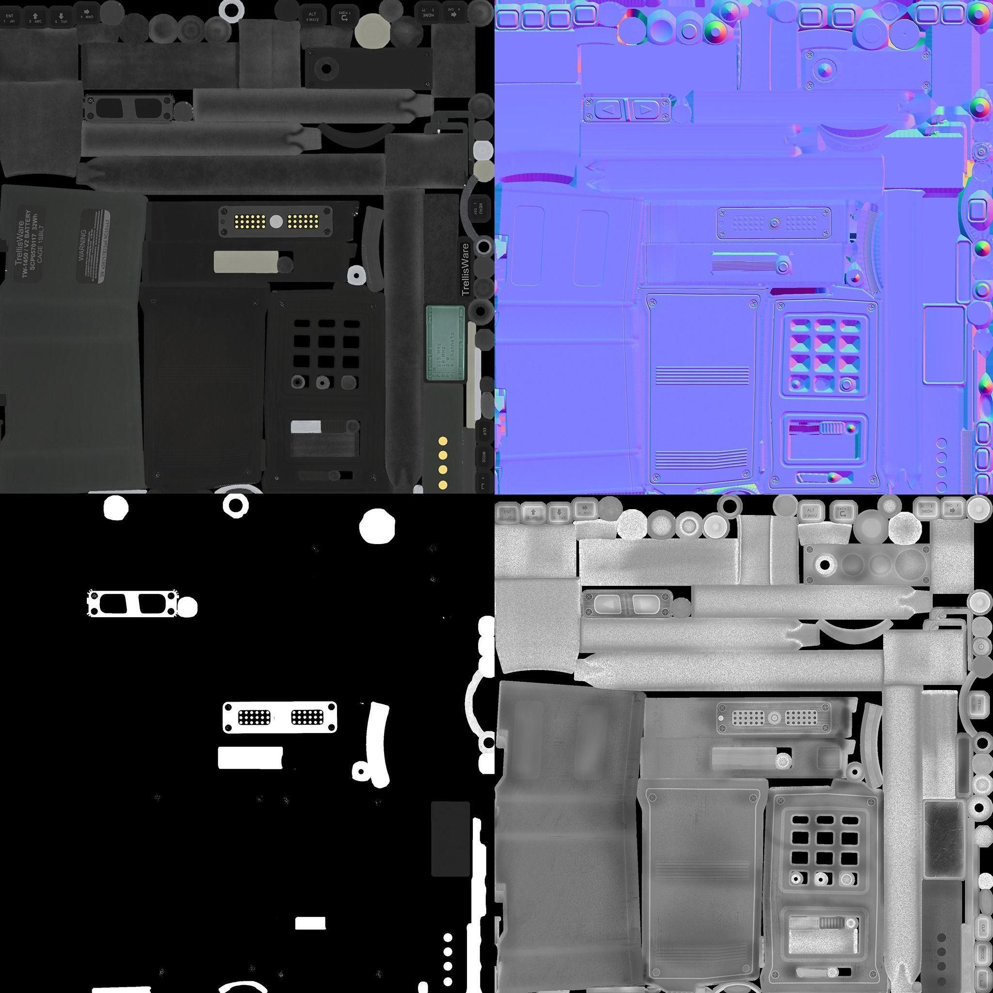 3D model MILITARY Trellis Ware TW-950 TSM Radio VR / AR / low-poly ...